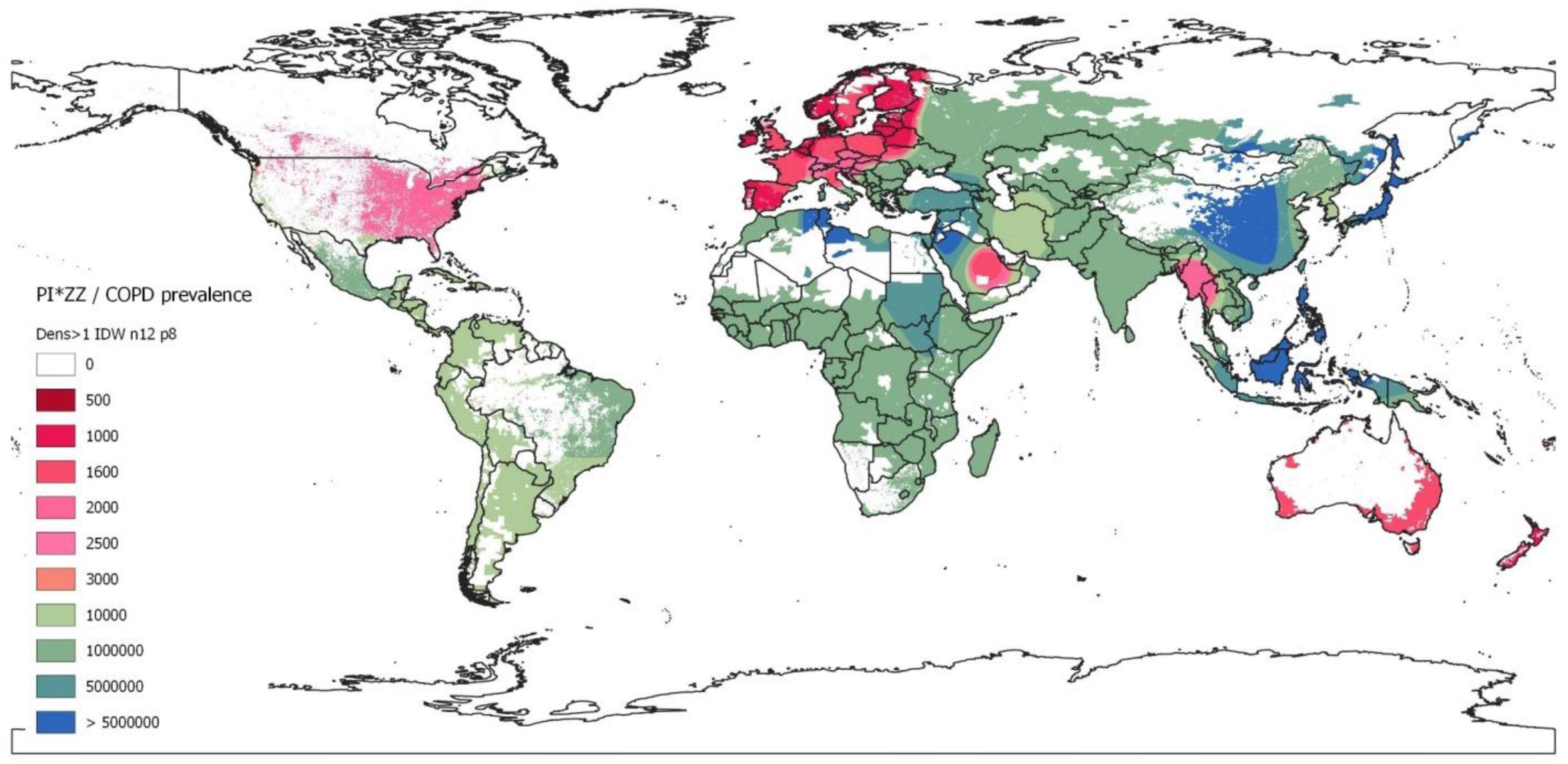 Estimated Worldwide Prevalence of the PI*ZZ Alpha-1 Antitrypsin ...
