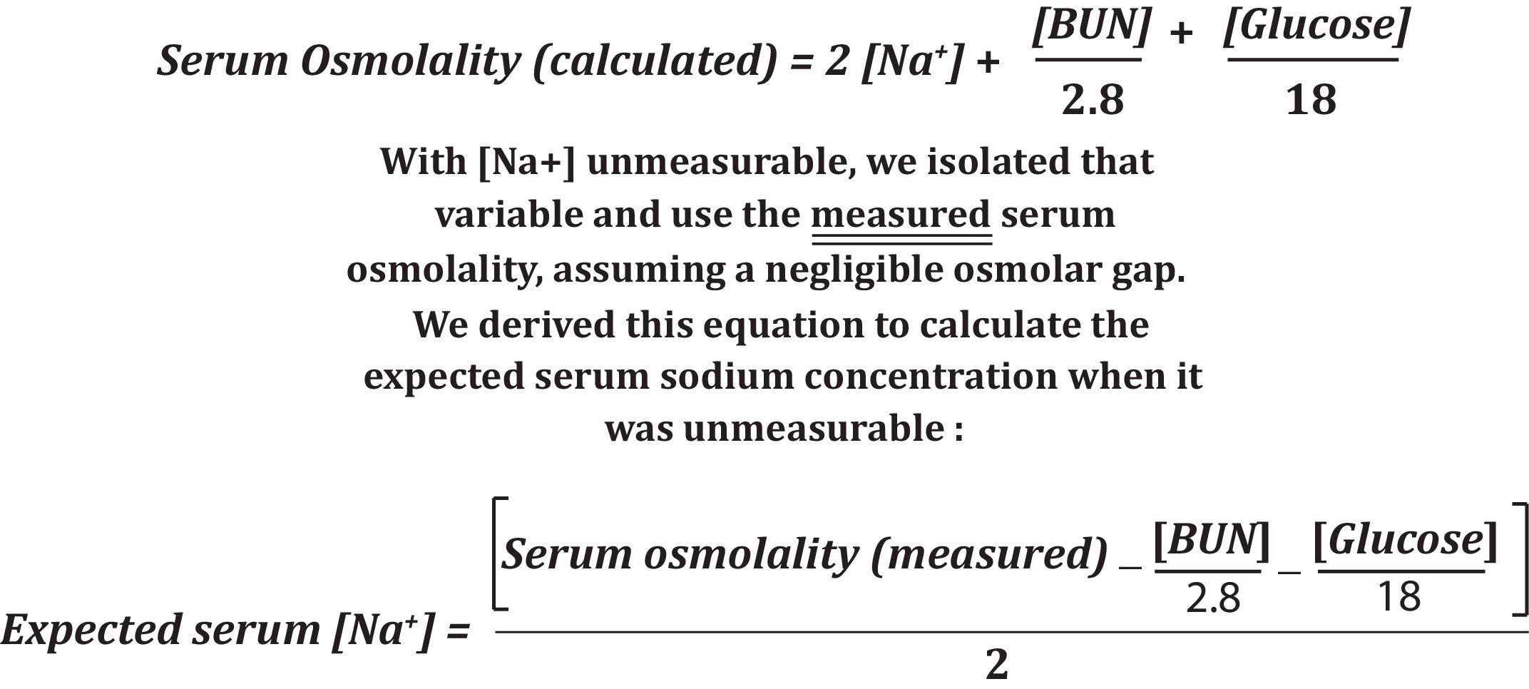 Unmeasurable severe hypernatremia: A different way of using the ...