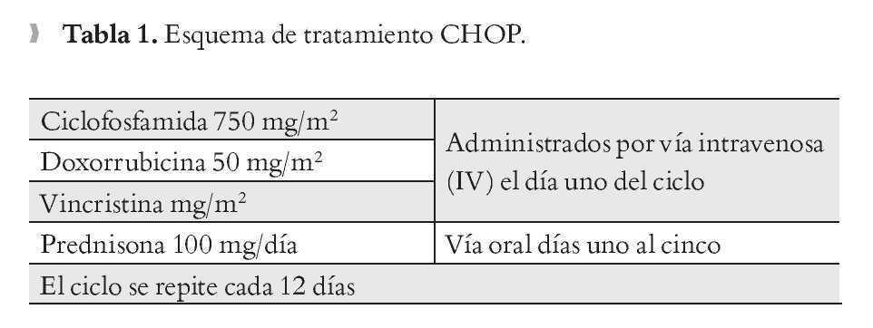Quimioterapia en linfoma no Hodgkin: 17 años de experiencia en el ...
