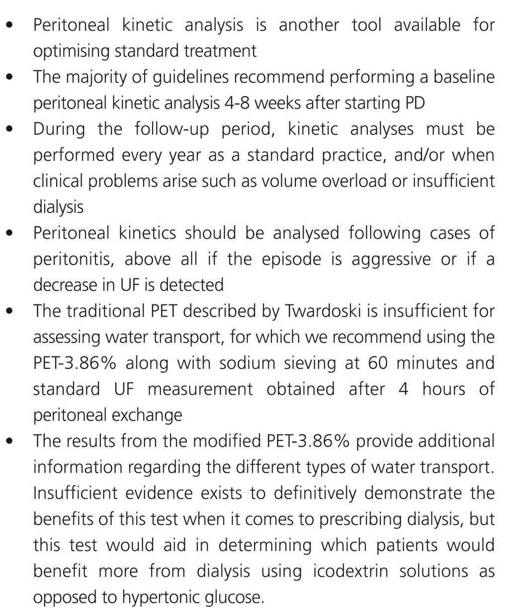 Is Peritoneal Kinetics Useful In Clinical Practice In Favour Nefrología