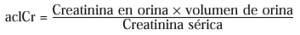 Utilidad de la fórmula de Cockroft-Gault como estimación del ...