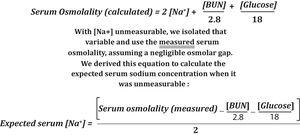 Unmeasurable severe hypernatremia: A different way of using the ...