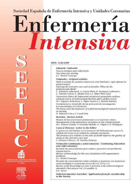 Enfermería Intensiva | Enfermería Intensiva